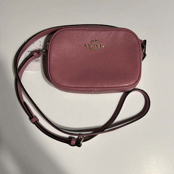 Coach | Bags | Coach True Pink Leather Mini Jamie Camera Crossbody Bag ...